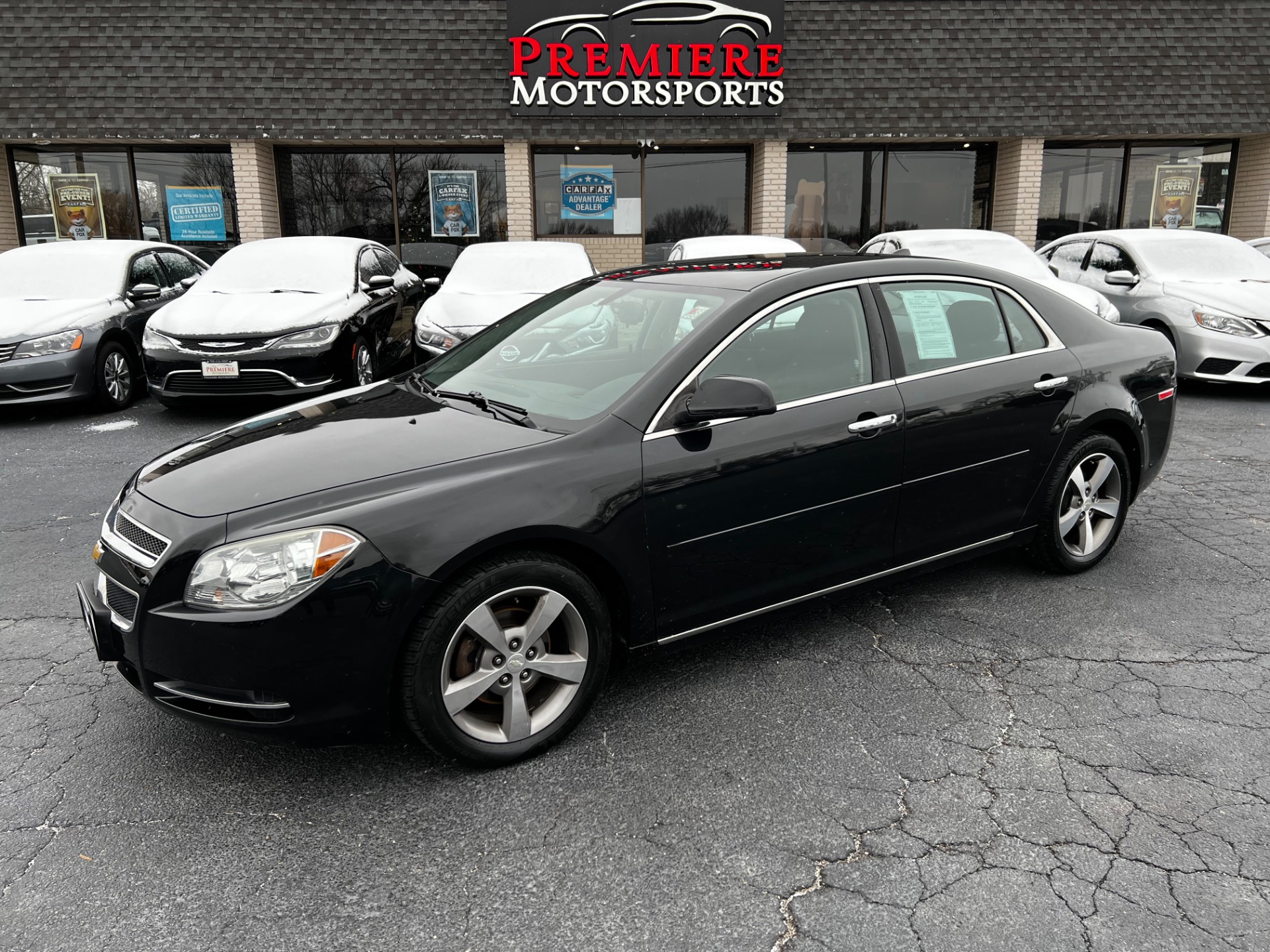 2012 Chevrolet Malibu Black 2012 Chevrolet MALIBU 4 Cyl. Sedan 4D LTZ