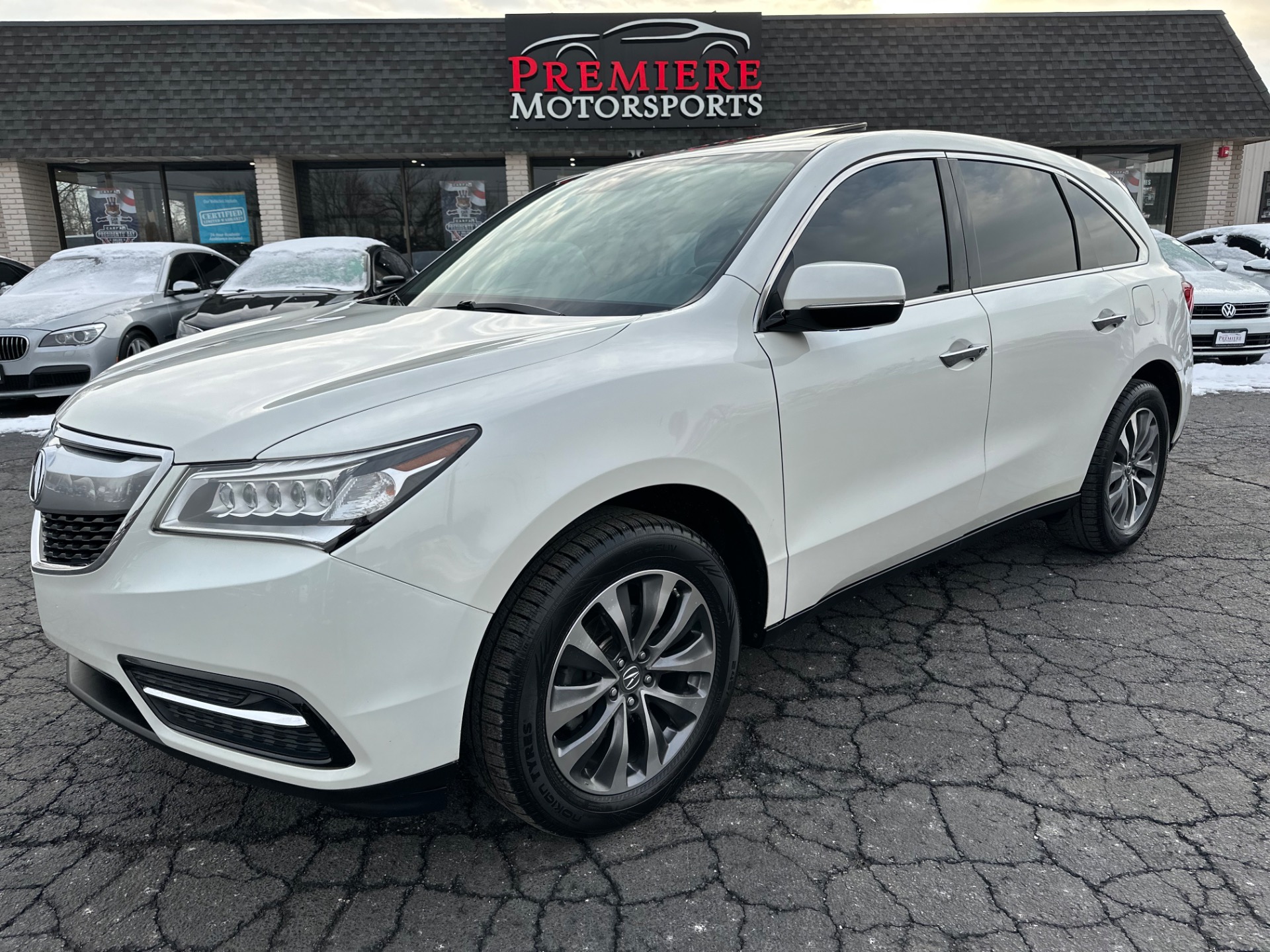 2016 Acura Mdx White Driver Front Fender